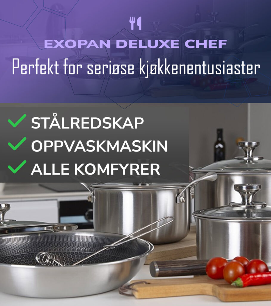 Exopan grytesett – Deluxe Chef – Postshop.no